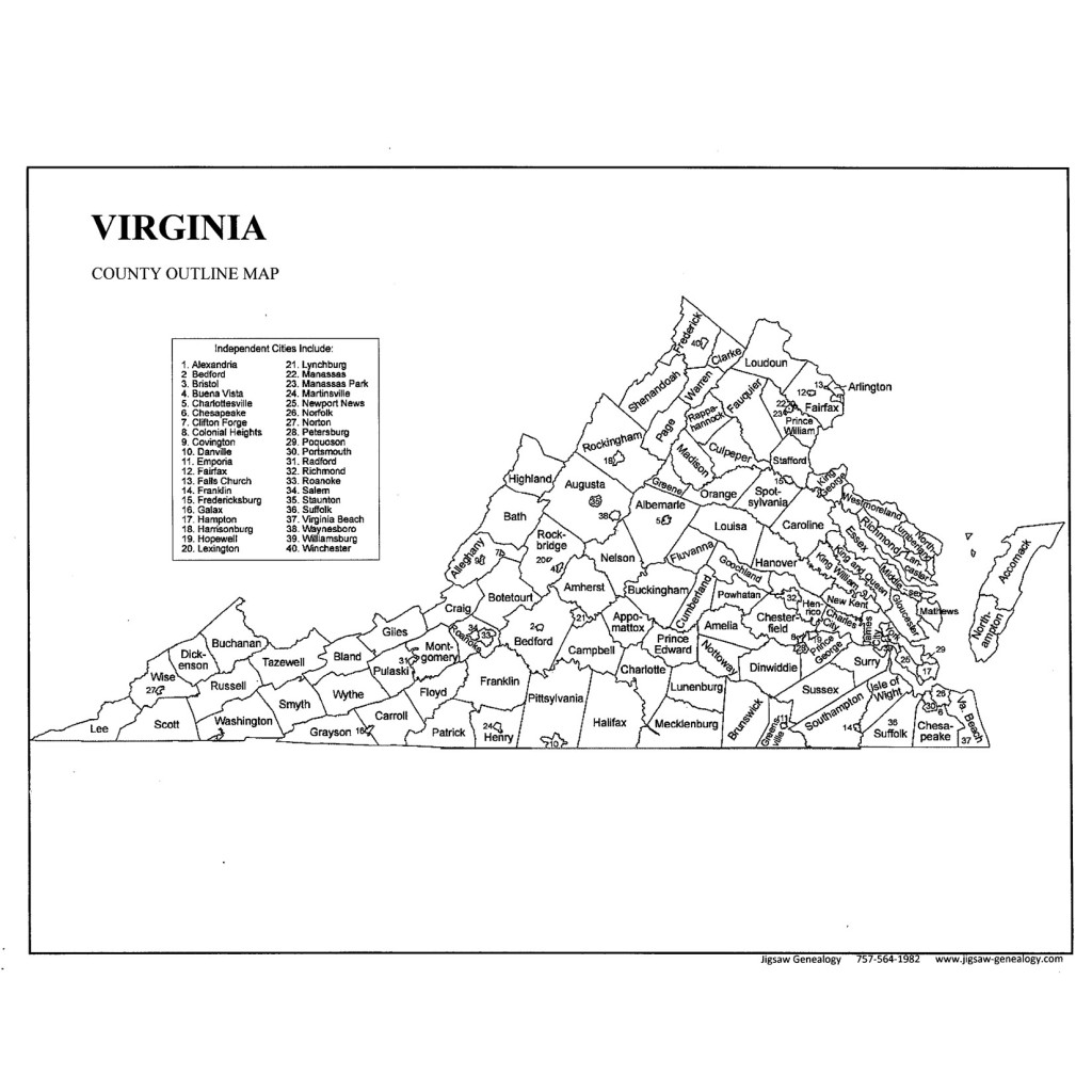 Florida County Map – Jigsaw-Genealogy