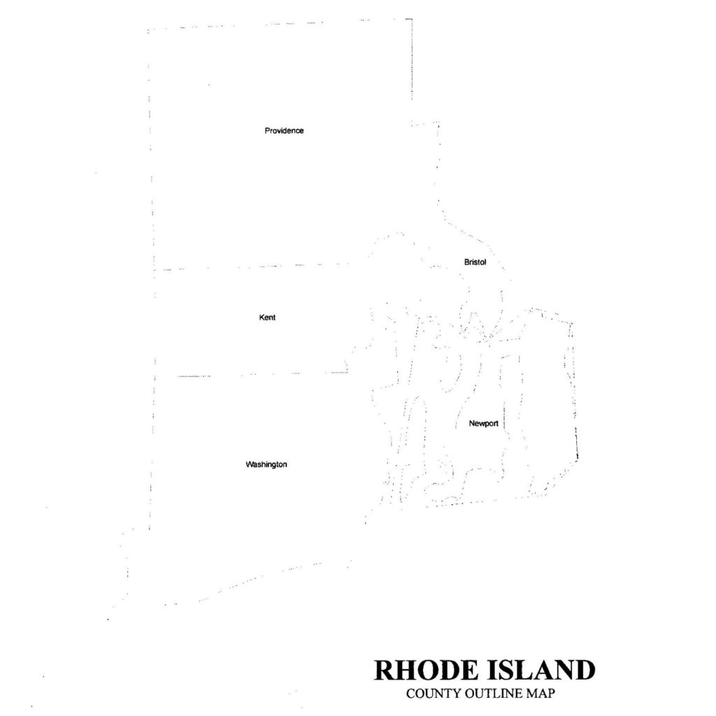 Rhode Island County Map – Jigsaw-Genealogy